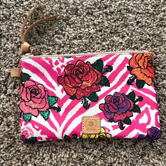 Consuela | Accessories | Consuela Pink Floral Key Card Holder | Poshmark